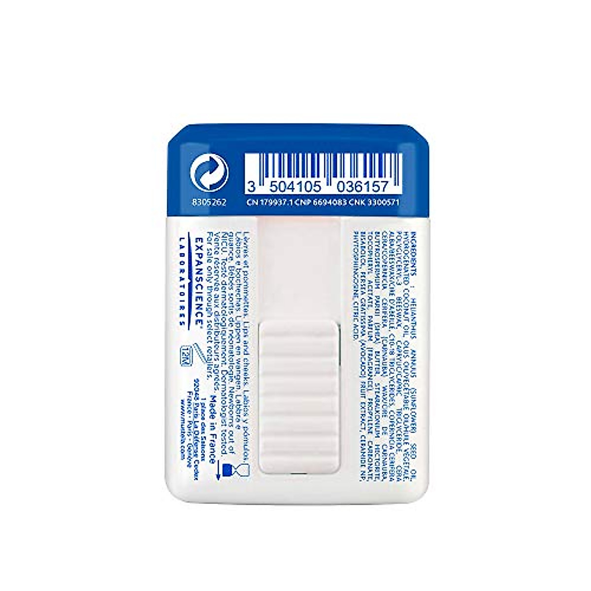 Mustela Baby Nourishing Stick - Lip & Face Moisturizer for Dry Skin - with Natural Avocado, Cold Cream & Beeswax - 0.32 oz. (Pack of 1)