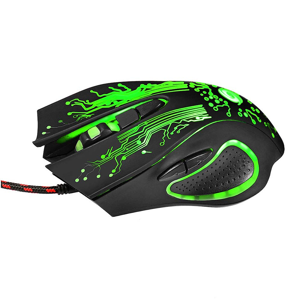sddfor Gaming Mouse - Colors LED Backlight Optical Mouse Mice, 6-Button LED USB Optical Wired Gaming Mouse for Pro Gamer
