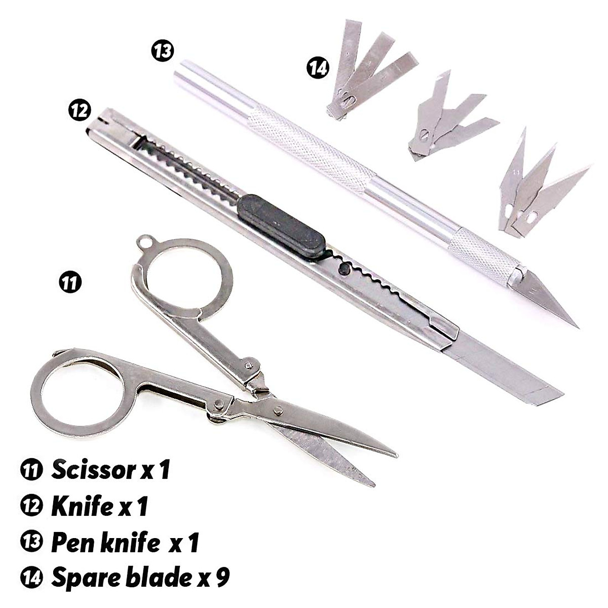 Rustark 27Pcs Modeler Basic Tools Craft Set Hobby Building Tools Kit for Professional Gundam Model Assemble Building