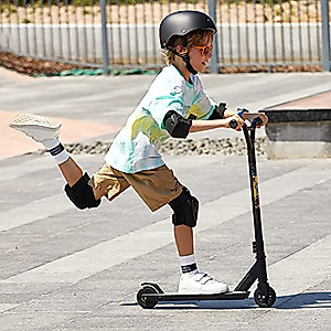 Hikole Pro Scooter for Kids Boys Girls Teens 8 Years and Up- Freestyle Tricks Scooter - Entry Level Stunt Scooter for Skatepark Street Tricks