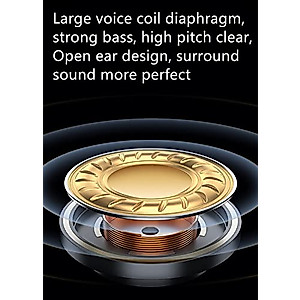 SMINKA Upgrade Wireless Earbuds, Charging Case Bluetooth 5.2 Headphones with Mic,Wireless Headphones Running with IP5 Waterproof Ear Hooks,Open Ear for Sport/Work