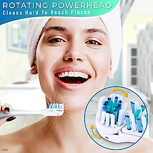 Electric Toothbrush Replacement Brush Heads - 4Pcs Travel Toothbrush Medium Adult Electric Toothbrush Head Replacements - Soft Bristles Spin Brush Heads Replacement Toothbrush Heads For 3733 4732 4734