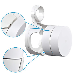 PETIMETI Wall Mount for Google WiFi[2020 Model],Sturdy Outlet Wall Mount for Round Plug Google WiFi with Cord Management(3 Pack)