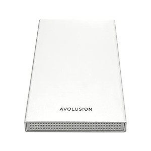 Avolusion HD250U3-WH 2TB USB 3.0 Portable External Gaming Hard Drive - White (for PS5, Pre-Formatted) - 2 Year Warranty