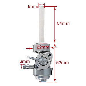 Savior Generator Petcock Fuel Tank Shut Off Valve Switch for Predator Generator Etq Powermax Gas Fuel Tank5.5-16HP 168F 170F 173F 177F 182F 188F 190F(16mm x 1.5mm)