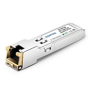 1000BASE-T SFP to RJ45, 1.25G SFP-T Gigabit SFP Copper RJ45 Module Mini GBIC Transceiver for Ubiquiti UF-RJ45-1G, Supermicro, Netgear, Broadcom, Other Open Switches, up to 100m