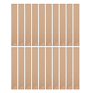 Cabilock 200Pcs Kraft Paper Chopsticks Sleeve Portable Chopsticks Pack Reusable Chopsticks Cover Paper Chopstick Bog Pouch for Straws Cutlery Spoon 22cm