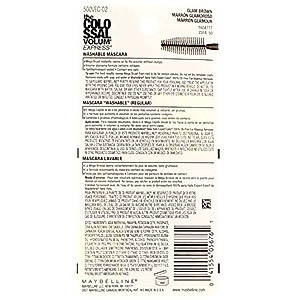 Maybelline New York Volum' Express Colossal Washable Mascara, Glam Brown [232] 0.31 oz (Pack of 3)