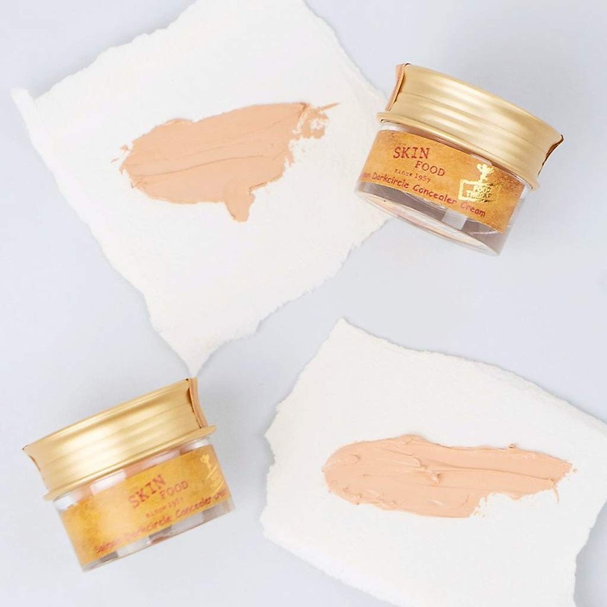 SKINFOOD Salmon Dark Circle Concealer Cream #1 - Concealer for Dark Circles - Under Eye Concealer for Dark Spots and Wrinkles - Full Coverage Under Eye Concealer - 0.35 Oz/10 g (Salmon Blooming)