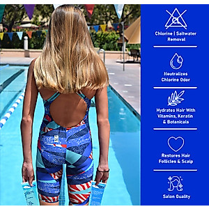 TRISWIM Chlorine Removal Swimmers Shampoo Moisturizing Repairing Hair, 8.5 fl.oz.