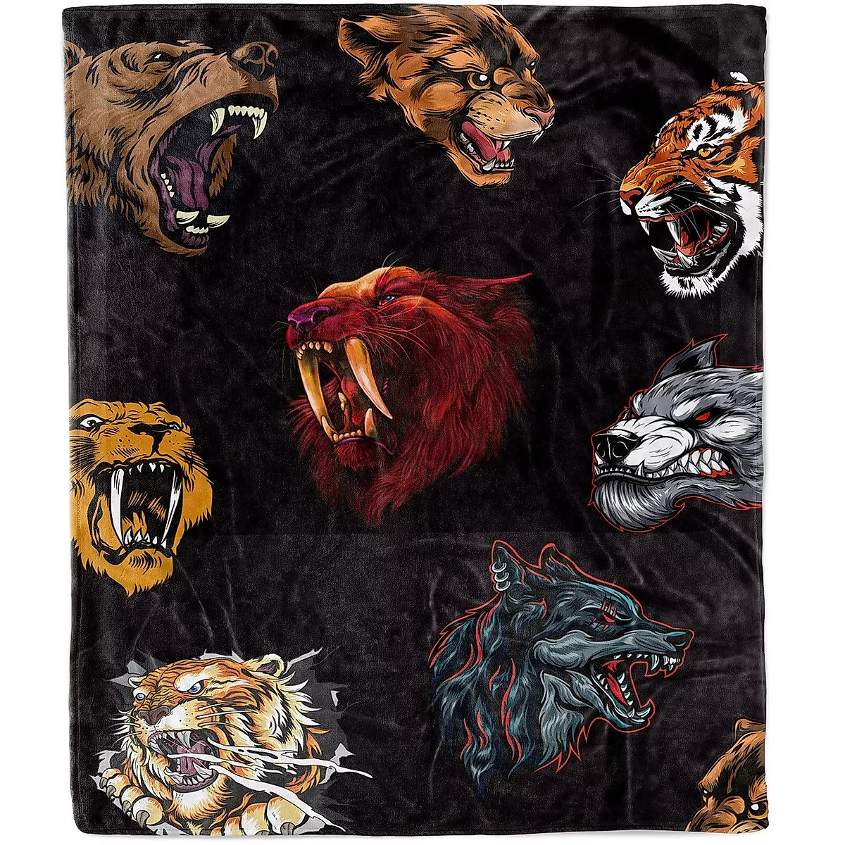 Throw Blanket Baseball Flannel Fleece Blanket, Comfy Plush Throw Blanket Lightweight Warm Baseball Blanket for Couch Sofa, Soft Fluffy Fuzzy Blanket for Teenager Gifts- 60x50 Inches