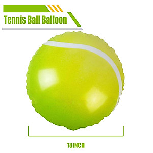 Tennis Ball Balloon Pack of 5 Tennis Balloon Tennis Themed Birthday Party Supplies Tennis Sports Cutouts Party Supplies Sports Birthday Party Decorations Tennis Baby Shower home office decor