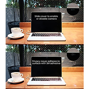 ENVE Ultra-Thin Camera Cover Slide for Tesla Model 3 / Y Interior Cabin Camera Laptop PC Front-Facing Webcam Sticker, Privacy Camera Cover (3 Camera Covers)