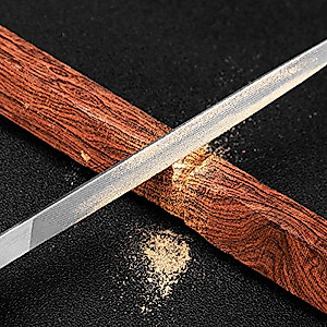 UEETEK 6-inch Hardened Steel File Flat Metal File Sharpening Tools with Comfortable Hand Grip Handles