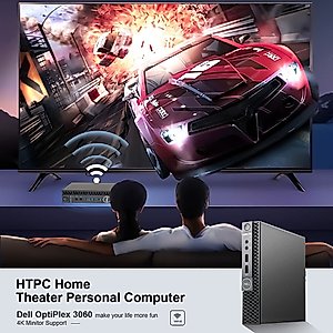Dell Mini PC Windows 11 Pro OptiPlex 3060 Mini Computers,Intel i5-8500T up to 3.5Ghz,16GB DDR4 256GB M.2 NVMe SSD,AX210 Built-in WiFi 6E,HDMI Dual Monitor Support,Wireless Touch Keyboard(Renewed)