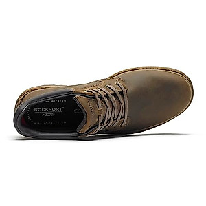 Rockport mens Rugged Bucks Waterproof chukka boots, Boston Tan, 9 US