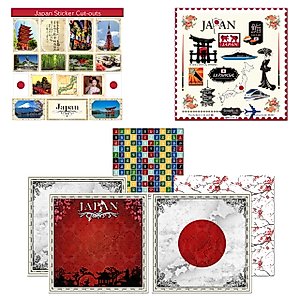 Scrapbook Customs 17512 Themed Paper and Stickers Scrapbook Kit, Japan Sightseeing