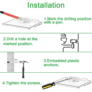 TERDEWE (12 Pack) Clear Floating Wall Shelf, Wall Floating Shelves for Funko Pop, Action Figures,Security Cameras, Baby Monitors, Speakers or Any Small Accessories.