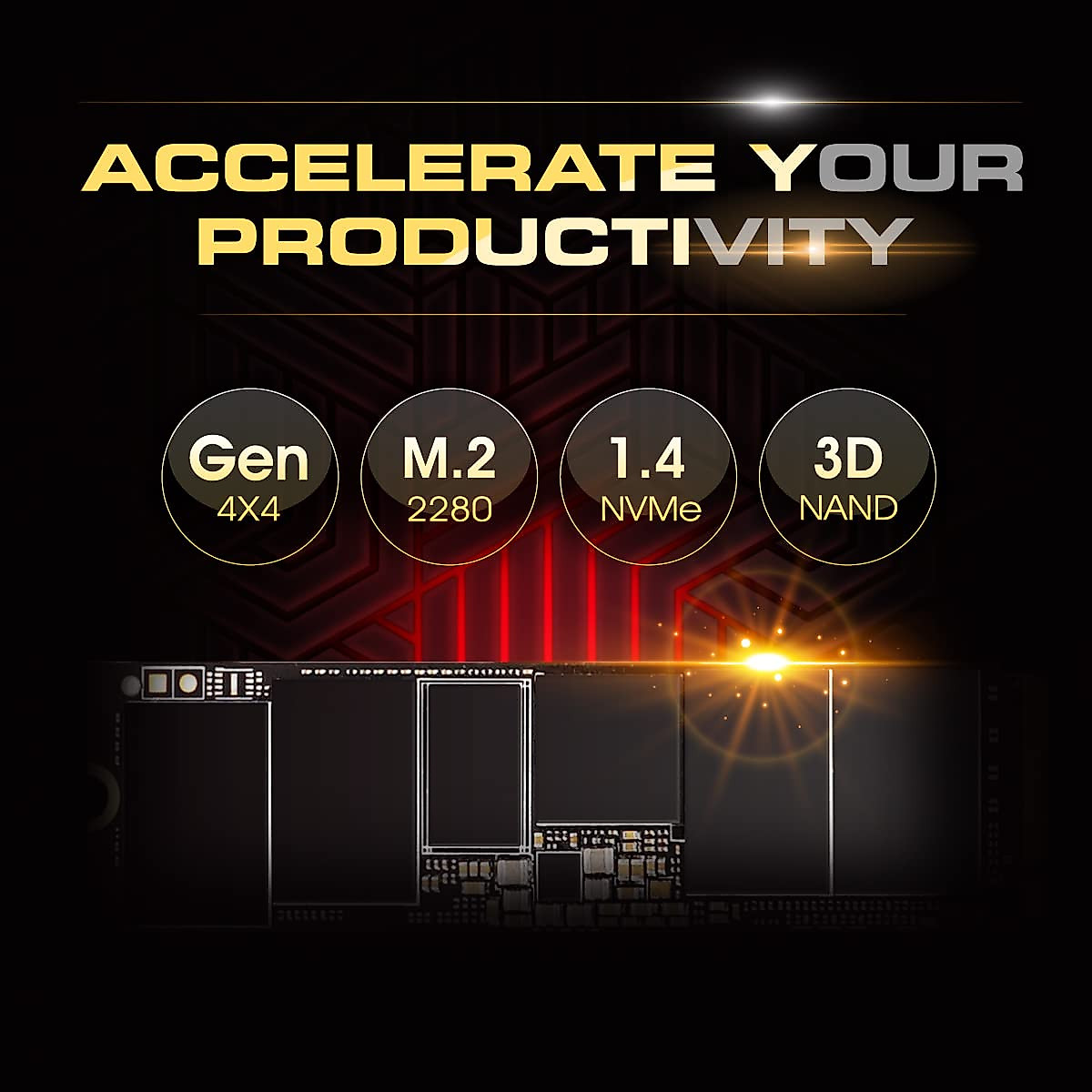 Silicon Power 2TB UD90 NVMe 4.0 Gen4 PCIe M.2 SSD R/W up to 5,000/4,800 MB/s (SP02KGBP44UD9005)