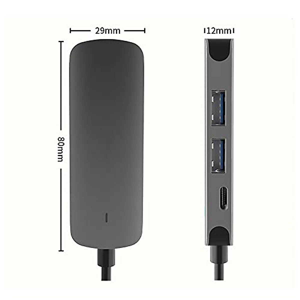 SHYPT Hub USB C Hub Adaptador 4 Em 1 para USB 3.0 Compatível para para Switch USB-C Tipo C 3.0 Divisor