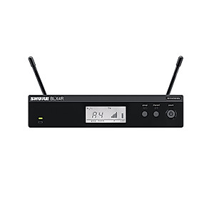 Shure BLX24R/SM58 Wireless Microphone System - 14-Hour Battery Life, 300 ft Range, UHF | SM58 Handheld Vocal Mic, Single Channel Rack Mount Receiver | J11 Band (BLX24R/SM58-J11)