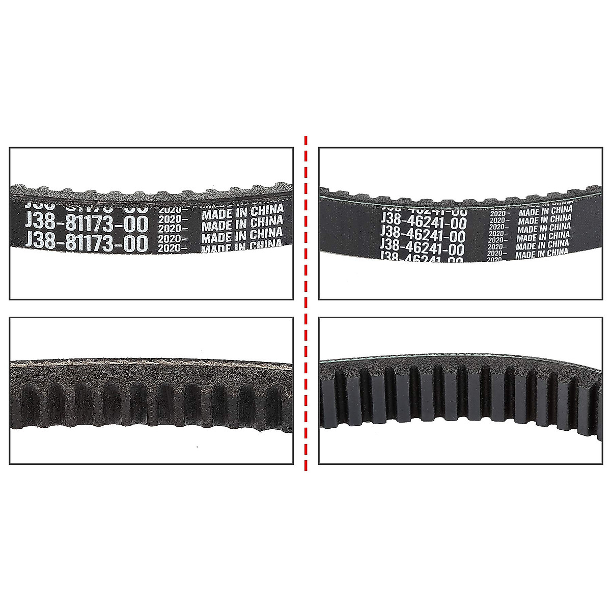 10L0L Starter Generator & Drive Belt Kit for Yamaha G2, G5, G8, G9, G11, G14, G16, G22, 2012-up G29 Gas Golf Cart, Replace OEM J55-G6241-00 J55-H1173-00 JN6-H1173-00