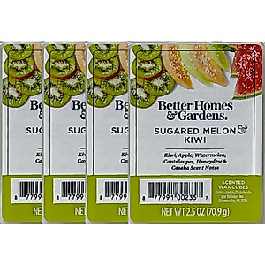 Better Homes and Gardens Sugared Melon Kiwi Scented Wax Cubes - 4-Pack
