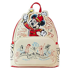 Loungefly Disney Mickey Musician Disney 100 Anniversary Mini-Backpack, Amazon Exclusive