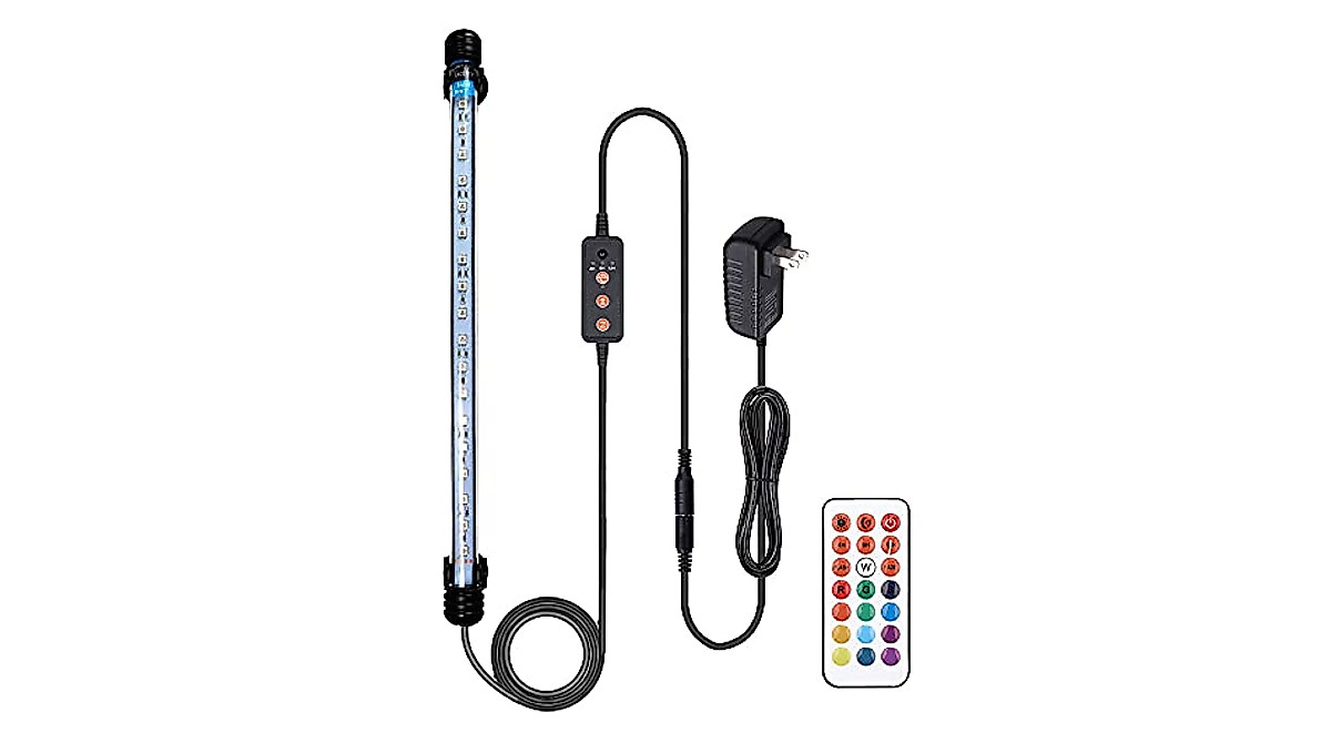 VARMHUS Aquarium LED Light with Remote & Timer