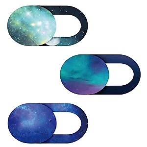 MEGREZ Webcam Cover Camera Cover Slide, Ultra Thin Laptop Privacy Protection Camera Cover Slide 3 Pack,Compatible with MacBook Pro/Air Laptop, Computer, Smartphone, Tablets, Green Space