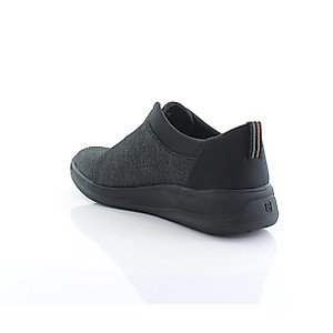 BZees Women's Take It Easy Sneaker, Black Shimmer, 7