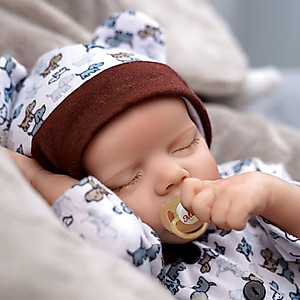 JIZHI Realistic-Newborn Baby Dolls, 17 Inch Lifelike Reborn Baby Dolls Real Life Baby Dolls with Toy Accessories & Gift Box for Kids 3+ or Reborners Collection