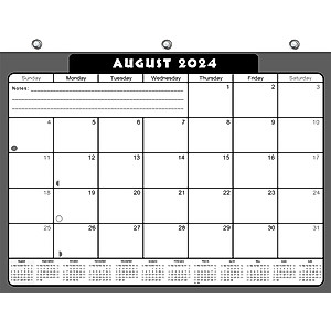 2024-2025 Academic Year 12 Months Student Calendar/Planner for 3-Ring Binder, Desk or Wall (Edition #023)