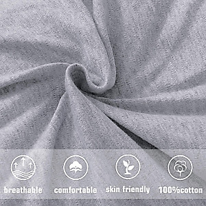 OPAWO Newborn Baby Footed Romper with Mitten Cuffs Blank Cotton Onesie Double Zipper Jumpsuit for Boys Girls 0-6 Months(Zipper/Black/White/Gray,0-3Months)