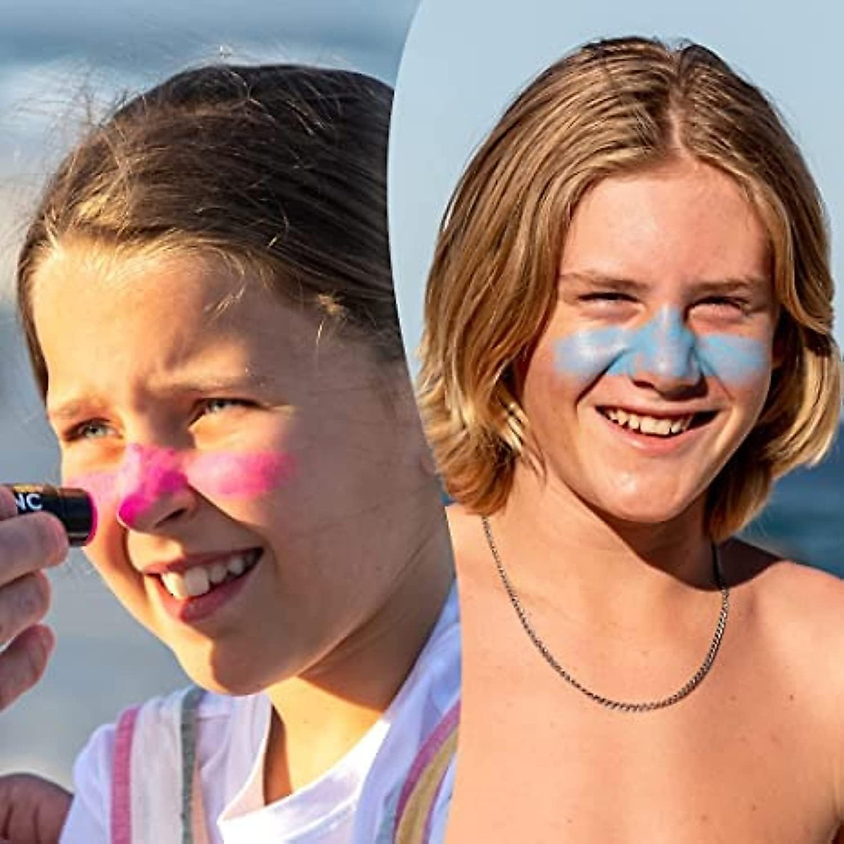 Sun Zapper Zinc Oxide Mineral Sunscreen Stick – SPF 50+ Water Resistant – 4-Pack (Pink, Blue, Green, Yellow) Rainbow Pack – For Face & Body – Made in Australia