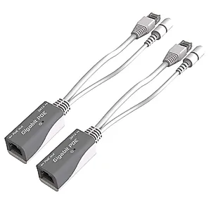 Mikrotik RBGPOE PoE Injector 2 Units with Shielded Connectors for Gigabit LAN Products That Supports 9-48V PoE