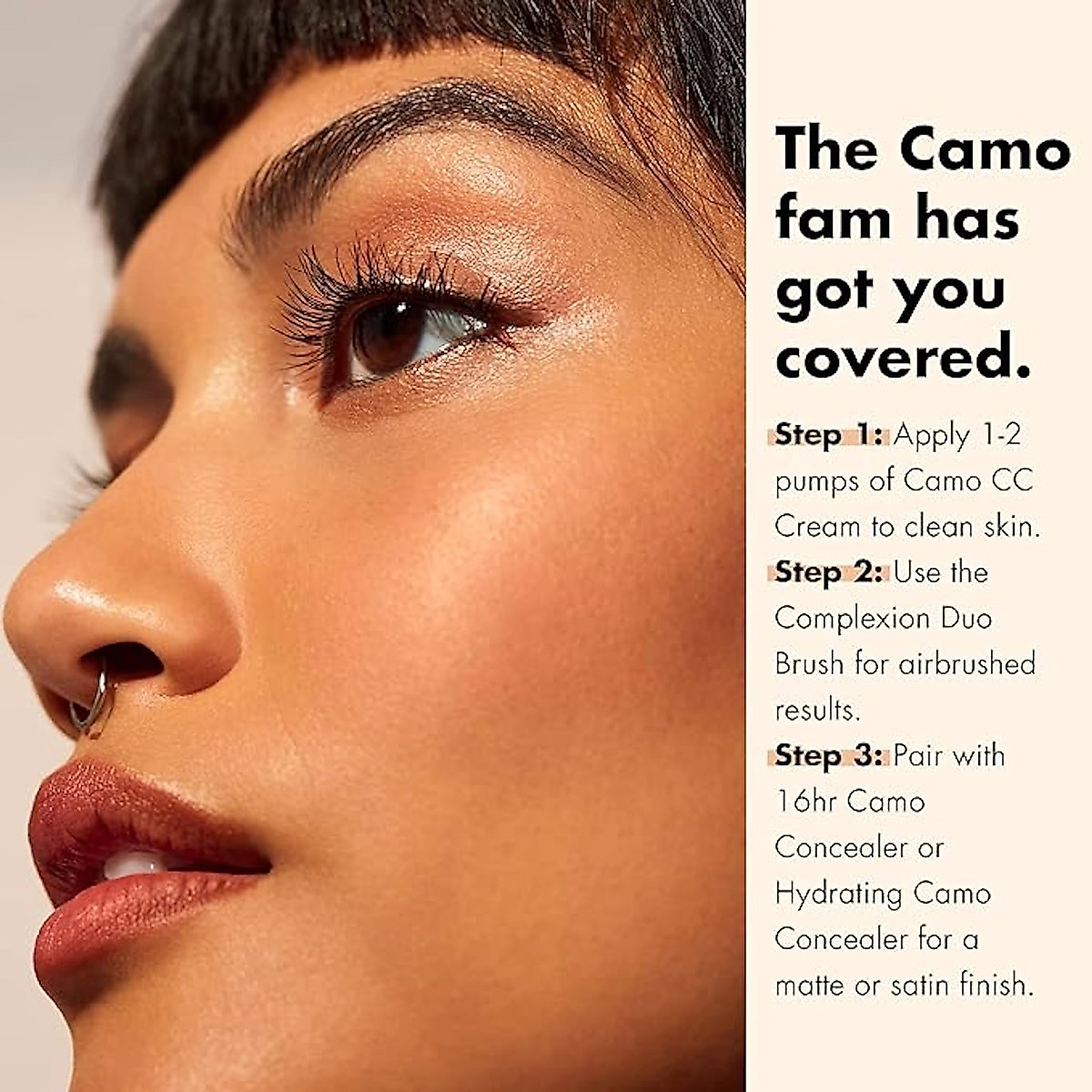 e.l.f. Camo CC Cream, Color Correcting Medium-To-Full Coverage Foundation with SPF 30, Tan 400 W, 1.05 Oz (30g)