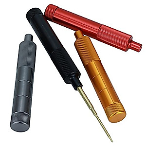 5 in 1 RC Model Repair Tools Kit with 1.3mm 1.5mm 2.0mm 2.5mm 3.0mm Hex Screwdrivers Wrench S2 High Speed Steel Titanium Plating Allen Key Quick Change for RC Cars Helicopter Drone Boat - Red