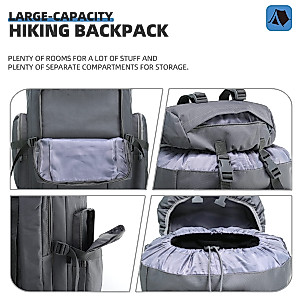 BNMJVJL 100L Camping Hiking Military Tactical Backpack Outdoor Climbing Sport Bags for Camping,Backpacking