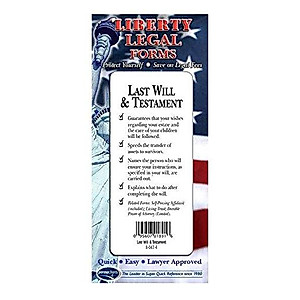 Last Will & Testament Forms - USA - Do-it-Yourself Legal Forms by Permacharts
