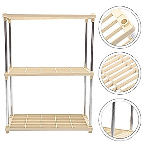 Generic 3 Tier Shelving Unit Shelf Shelving Units Plastic Storage Rack Modern Shelving Unit Bathroom Storage Shelf for Hallway, Bathroom, Living Room ( White ), Medium (40HY155BUOHE79IRGW148134X)
