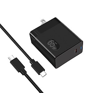 65W 45W Dell Chromebook Charger Replacement, GaN USB-C Laptop Charger for Dell Latitude 5420 7420 5520 7390 7370 5285 5289 5290 7275 7285 7400 7410 5179