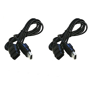 YB-OSANA 2 Packs! Replacement 6ft Extension Cable Extension Cords for Xbox Controller The Oldest Xbox(not for Xbox 360 or Xbox one),Set of 2, Black