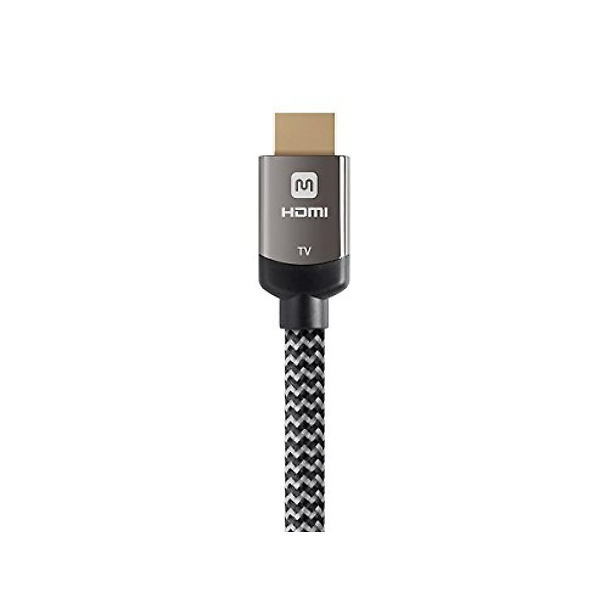 Monoprice 113755 HDMI High Speed Active Cable - 20 Feet - Gray, 4K@60Hz, 18Gbps, HDR, 28AWG, YUV, 4:4:4, CL3 - Luxe Active Series,Black