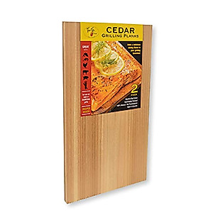 TrueFire Cedar Grilling Planks 7.25 x 16 (24-Pack) - Premium Sized Plank, Western Red Cedar, Made in Canada
