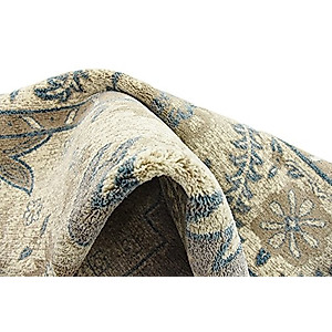 Unique Loom Salzburg Collection Classic Traditional Design Oriental Inspired Border Area Rug, 9 ft x 12 ft, Gray/Beige