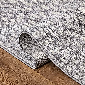 Abani Area Rug - 5x8 - Antelope Collection - Indoor Use - Grey & Cream Animal Print - Medium Pile-Turkish Made-Stain & Shed Resistant Livingroom Bedroom Kitchen Office-Safe for Kids & Pets-Soft Feel