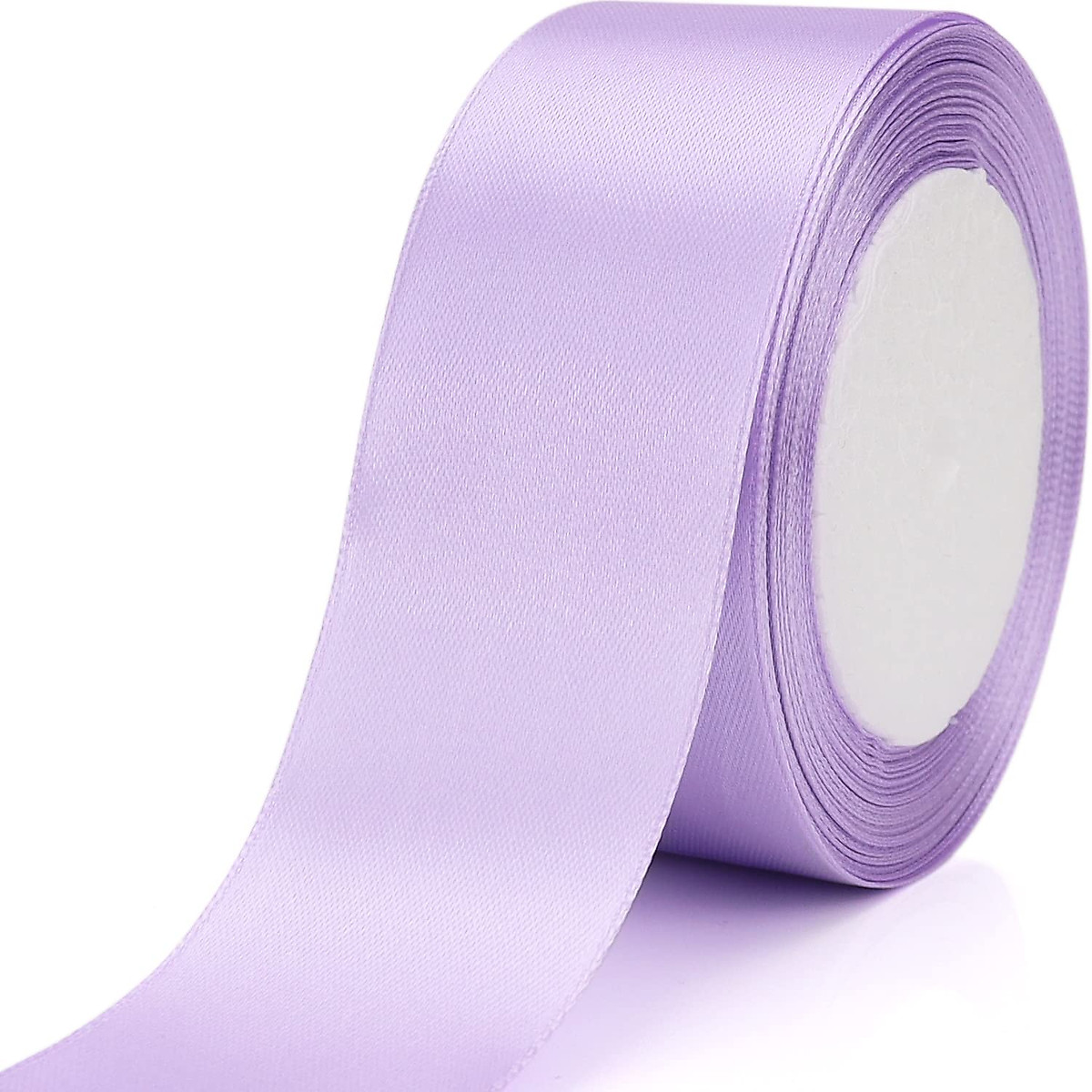 Nsilu 25 Yards 1-1/2 inches Wide Satin Ribbon Suitable for Wedding, Party and Gift Box Packaging Ribbon (Light Purple, 1-1/2")