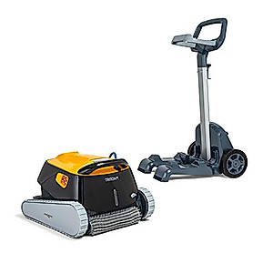 Dolphin Triton PS Robotic Pool Vacuum Cleaner with Universal Caddy for Pool Cleaning The Easy Way, Ideal for In-Ground Swimming Pools up to 50 Feet