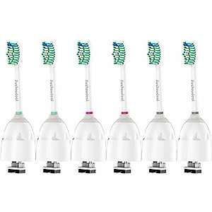 Jiuzhoudeal Toothbrush Replacement Heads Compatible with Philips Sonicare Electric Toothbrush, 6 Pack, White